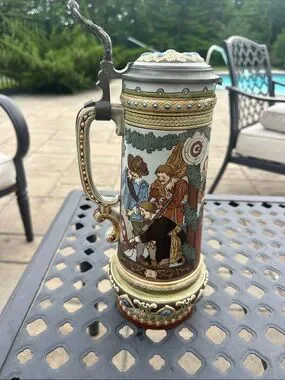 Mettlach 2482 Stein | Dining | Decorative Germanstyle Ceramic Beer ...